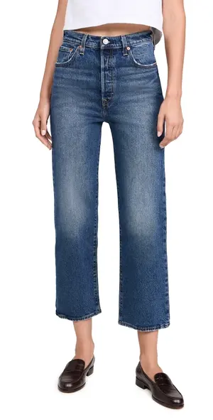 LEVI'S Ribcage Straight Ankle Jeans