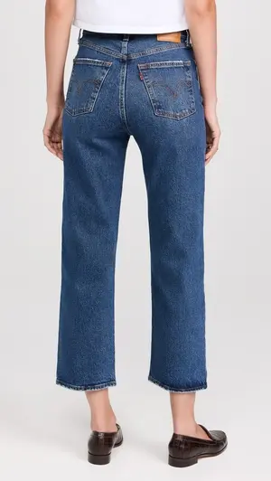 LEVI'S Ribcage Straight Ankle Jeans
