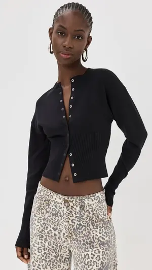 Lioness Head In The Clouds Cardigan - Onyx