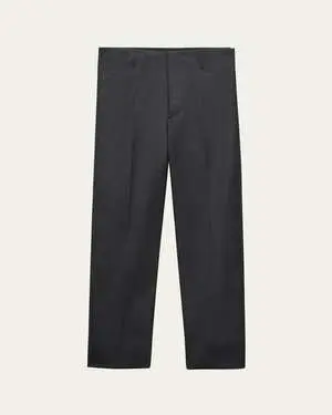 Prada Prada Wool Gabardine Straight Leg Trousers - F0308 Antracite