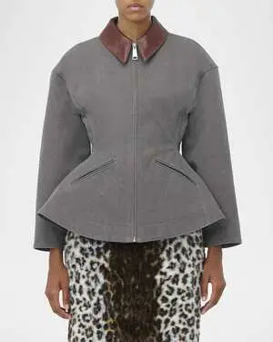 Alexander Mcqueen Drop Shoulder Jackets For Women