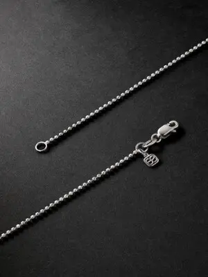 SYDNEY EVAN Evil Eye Rhodium-plated Diamond Pendant Necklace