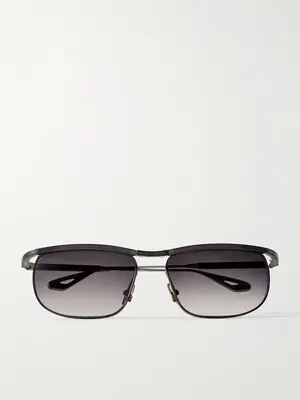 JACQUES MARIE MAGE Melville Rectangular Sunglasses - Black