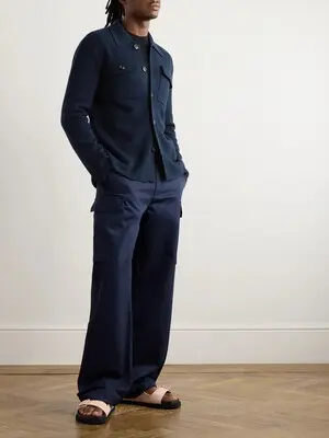 PIACENZA CASHMERE 1733 Wool Overshirt - Blue