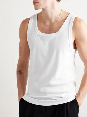 Nn07 Mick 3206 Stretch Organic Cotton-jersey Tank Top