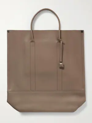 Loro Piana Beam Large Full-grain Leather Tote Bag - Brown