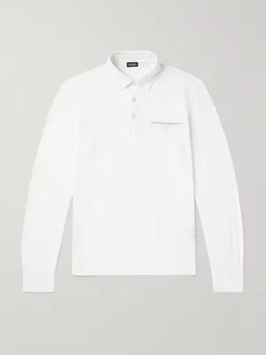 Zegna Slim Fit Polos For Men