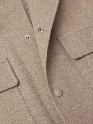 Loro Piana Darcy Pecora Nera® Wool-felt Overshirt