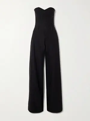 RIVET UTILITY Dynamite Stretch-twill Jumpsuit - Black