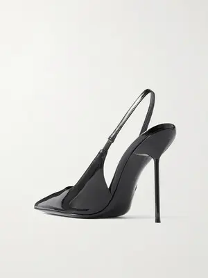 Paris Texas Lidia Patent-leather Slingback Pumps - Black