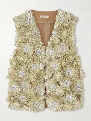 DIOTIMA Lorimers Embellished Vest - Gold