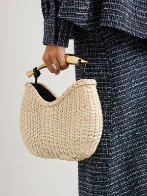 Bottega Veneta Small Sardine Raffia Tote