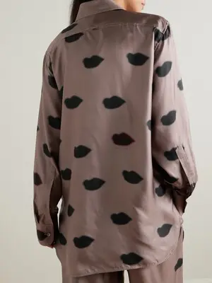 Stella McCartney Printed Silk-crepe Shirt