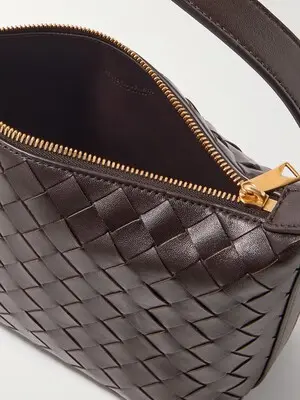 Bottega Veneta Wallace Mini Intrecciato Leather Shoulder Bag