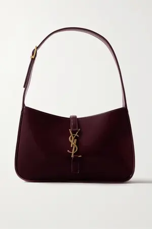 Saint Laurent Le 5 À 7 Patent-leather Shoulder Bag - Red