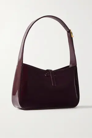Saint Laurent Le 5 À 7 Patent-leather Shoulder Bag - Red