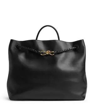Bottega Veneta Large Andiamo Shoulder Bag - Black
