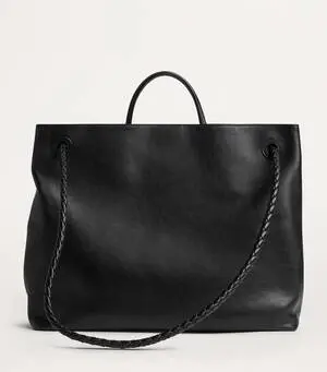 Bottega Veneta Large Andiamo Shoulder Bag - Black