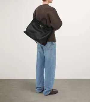 Bottega Veneta Large Andiamo Shoulder Bag - Black
