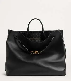 Bottega Veneta Large Andiamo Shoulder Bag - Black