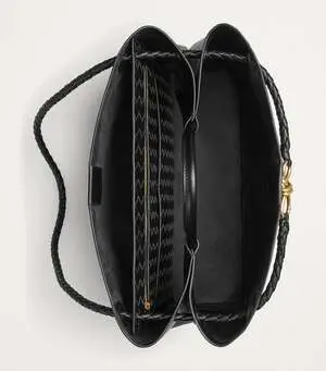 Bottega Veneta Large Andiamo Shoulder Bag - Black