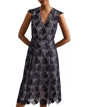 HOBBS LONDON Hannah Lace Midi Dress