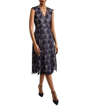 HOBBS LONDON Hannah Lace Midi Dress