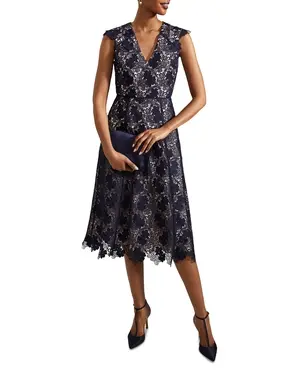 HOBBS LONDON Hannah Lace Midi Dress