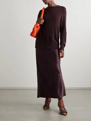 Christopher Esber Monument Cashmere And Silk-satin Maxi Dress