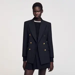 Sandro Double-breasted Suit Jacket