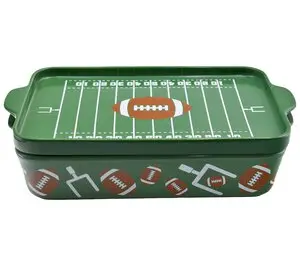 TEMP-TATIONS Football 9' X 13' Baker With Lid-it - One-color