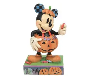 JIM SHORE Disney Traditions Mickey Pumpkin Costume Figuri Ne - One-color