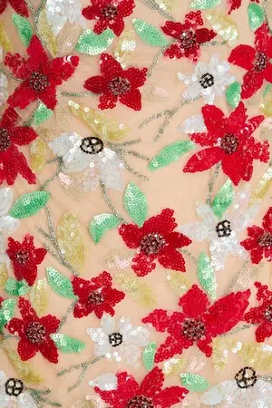 Rachel Gilbert Thea Embellished Tulle Mini Dress
