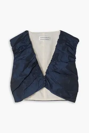 RENAISSANCE RENAISSANCE Deniro Cropped Taffeta Top