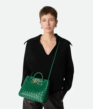 BOTTEGA  VENETA Andiamo Top Handle Bag - Jungle