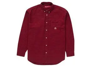 Supreme Loose Fit Flannel Oxford Shirt - Red Plaid