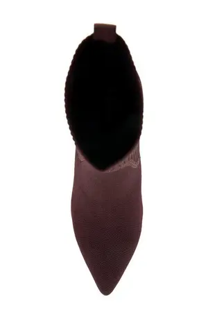 Aerosoles Lanita Knit Booties - Deep Aubergine Knit