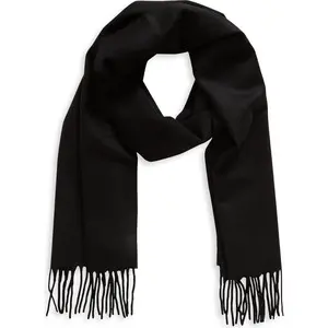 Nordstrom Cashmere Scarf Black Heather
