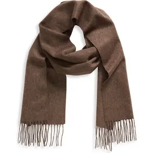 Nordstrom Cashmere Scarf Brown Taupe Heather