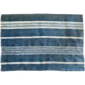 CREATIVE WOMEN Aden Bath Mat - Navy/natural