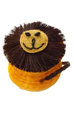 MBARE Animal Lidded Basket - Chocky Lion
