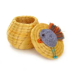 MBARE Animal Lidded Basket - Singing Birdie