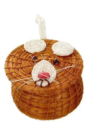 MBARE Animal Lidded Basket - Toothy Mouse