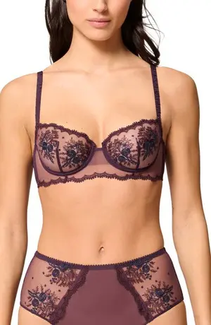 Simone Perele Intrigue Sheer Underwire Demi Bra - Fig