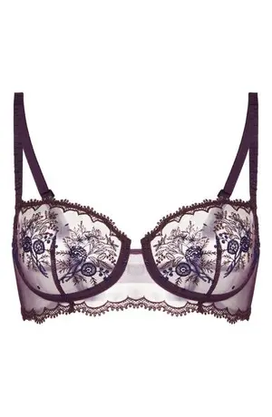 Simone Perele Intrigue Sheer Underwire Demi Bra - Fig