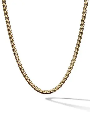 DAVID YURMAN David Yurman 18k Gold Box Chain Necklace