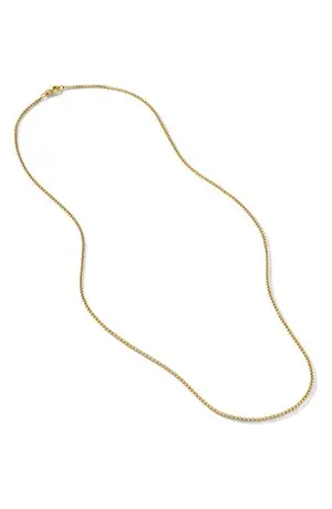 David Yurman 18k Gold Box Chain Necklace