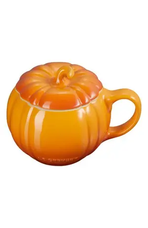 LE CREUSET Pumpkin Mug & Lid - Persimmon