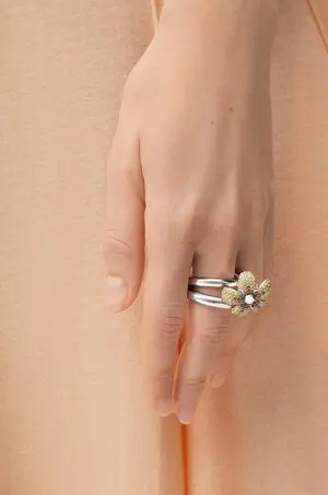 Loewe Flor Ring - Yellow/silver
