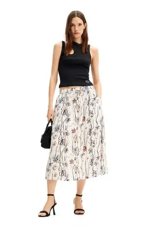 Desigual Printed Maxi Skirt
